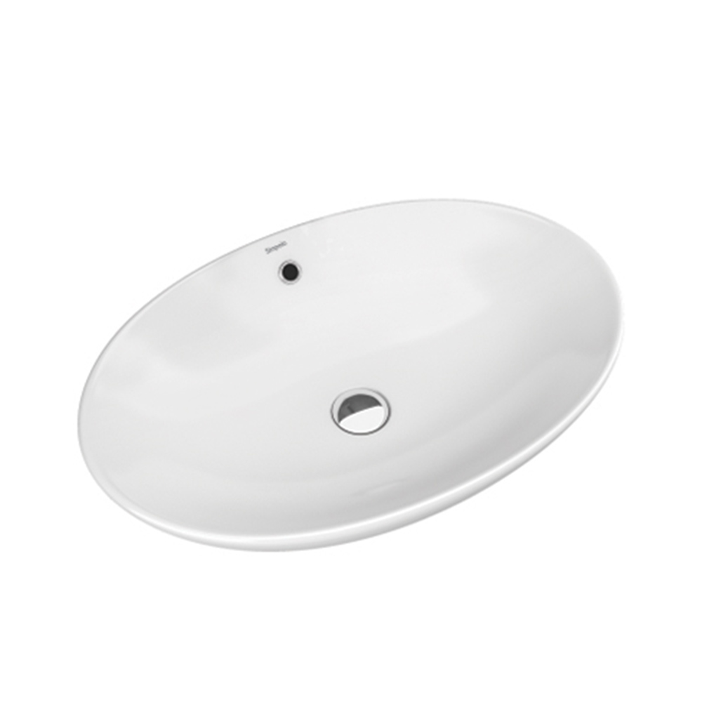 Simpolo Artik 630x420x155mm Table Top Wash Basin Soft White | mykit ...