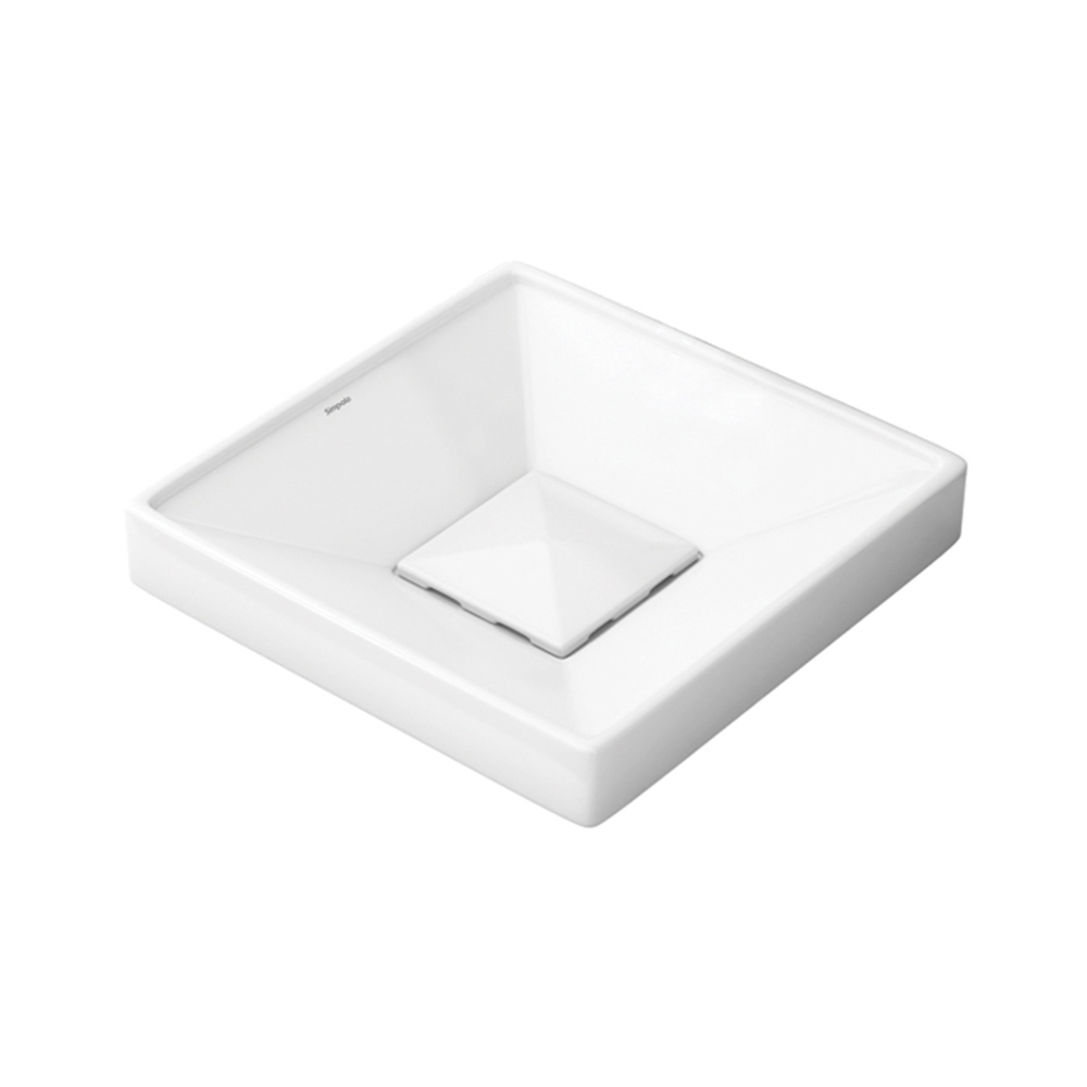 Simpolo Simper 460x460x115mm Top Counter Wash Basin Soft White | mykit ...