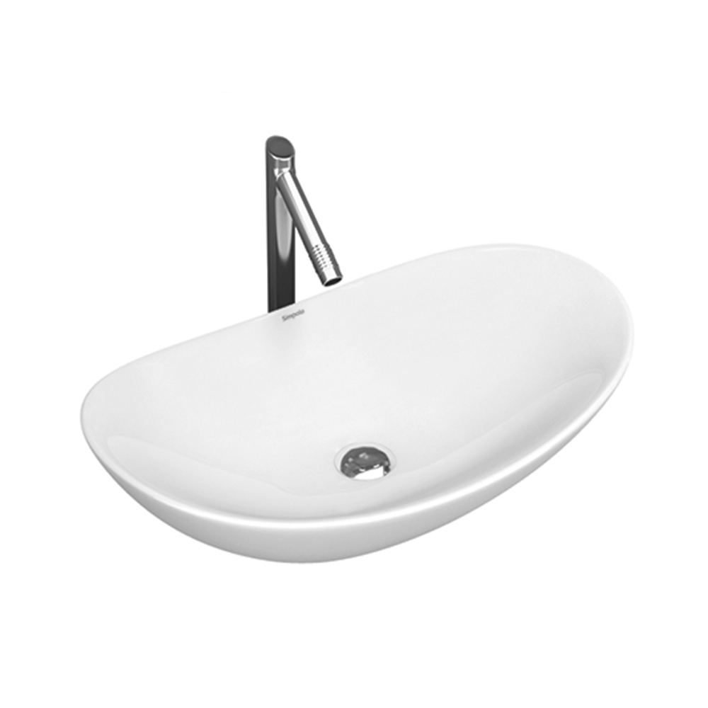 Simpolo Bravia 620x360x160mm Table Top Wash Basin Soft White | mykit ...