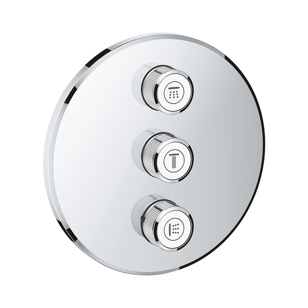 Grohe SmartControl THM Triple Volume Control Round | mykit | Buy online ...