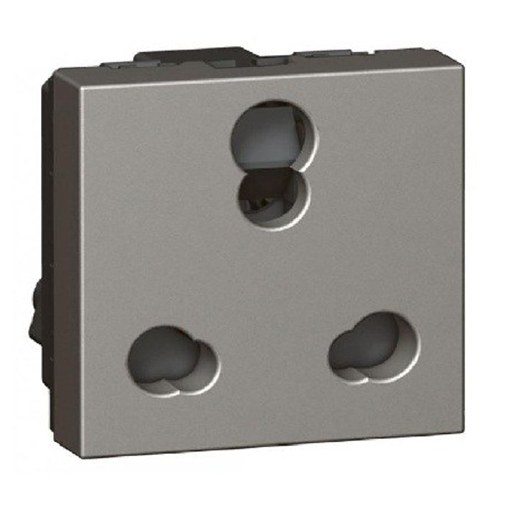 Legrand Arteor Socket Shuttered 6/16A 3 pin Indian 2 module Square ...