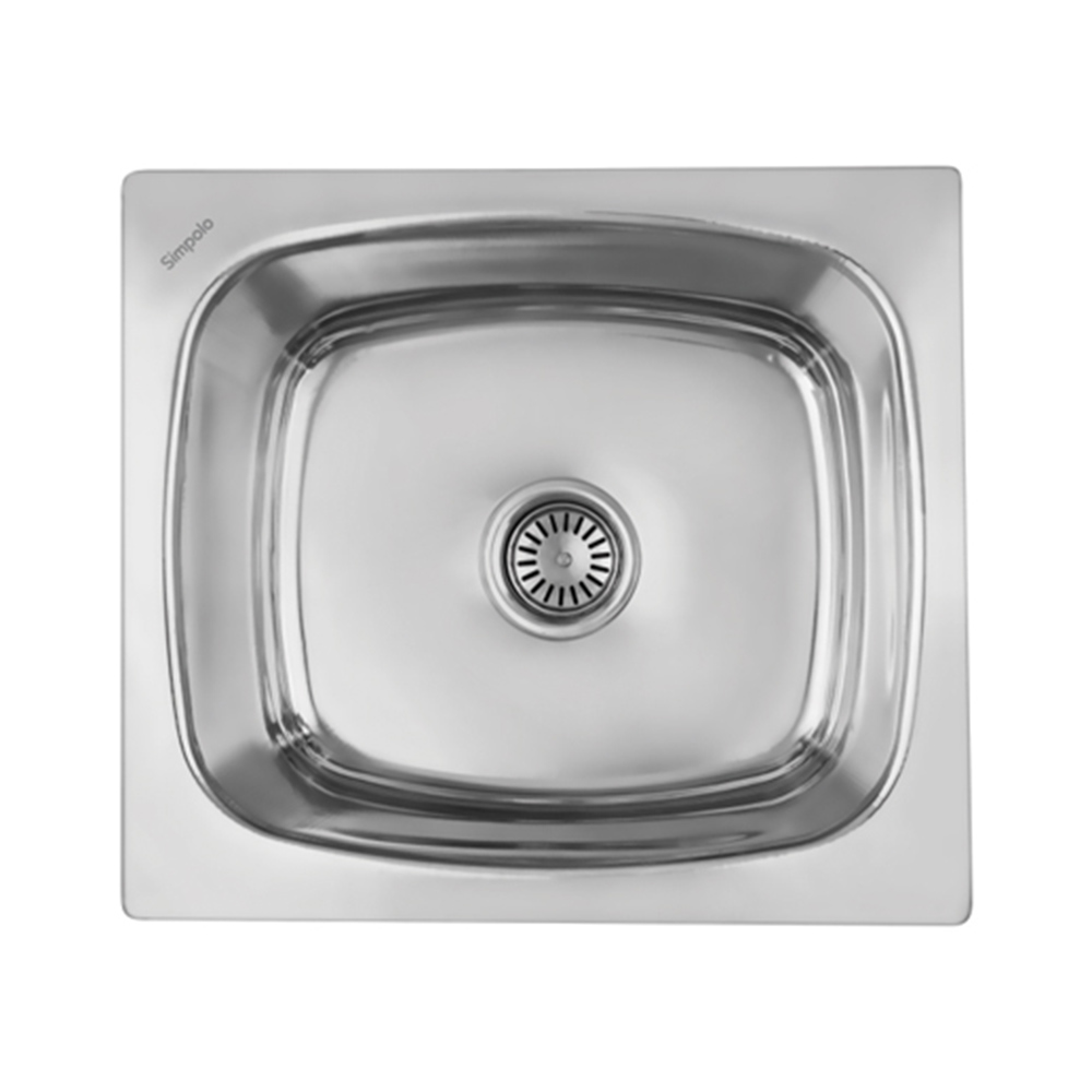 Simpolo Stealth 559x457x203mm Stainless Steel Kitchen Sink | mykit ...