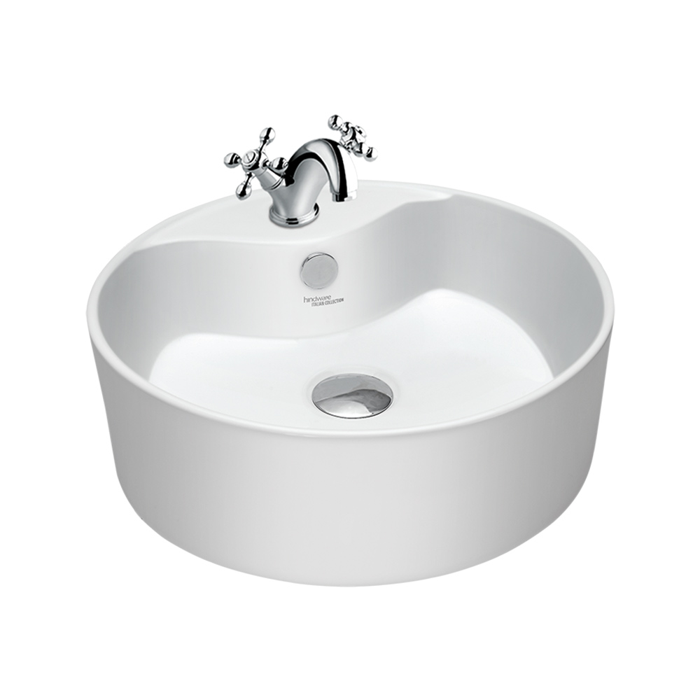 Hindware Solitaire 46x46x15 Table Top Wash Basin Pastel | mykit | Buy ...