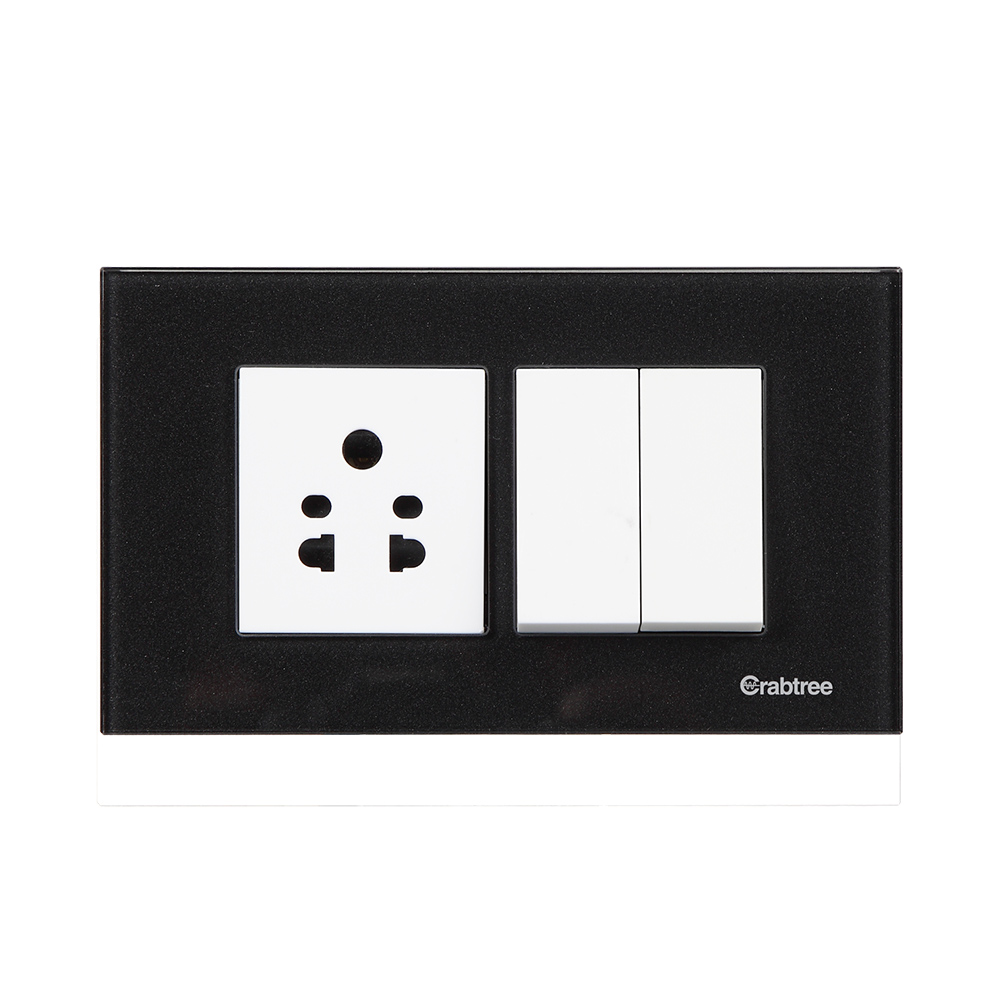 Crabtree Athena Amare 4M Decorative Glass Plates Dazzle Black | mykit ...