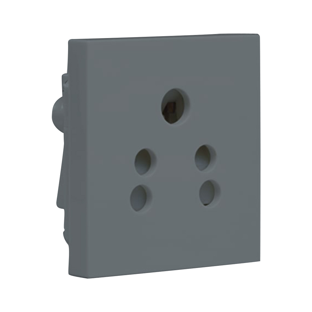 Crabtree Murano 6 A 5 pin socket Grey | mykit | Buy online | Buy ...