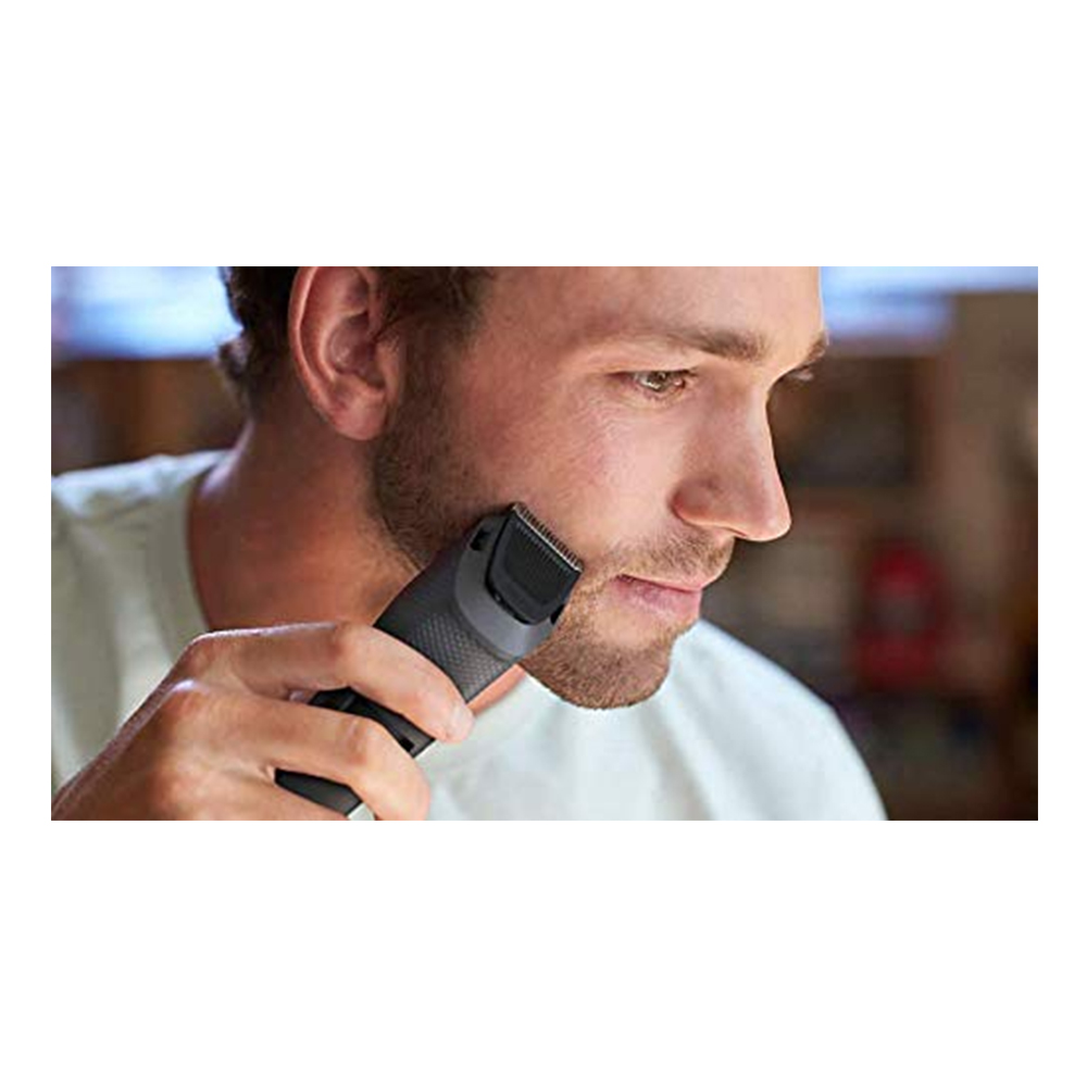 Philips Plain Black Beard Trimmer 3000 with Hair Lift&Trim Comb For Men ...