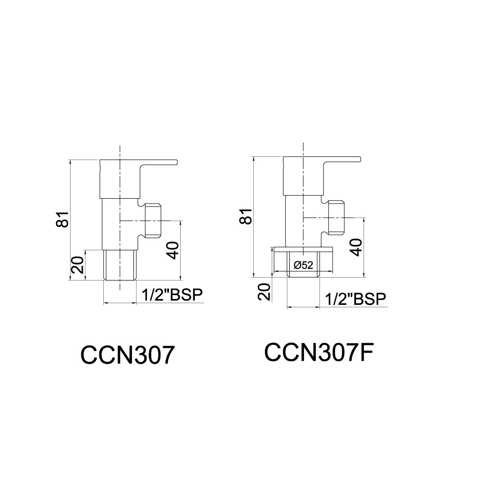 Eauset Angular Stop Cock with Wall Flange Rio Type design | mykit | Buy ...