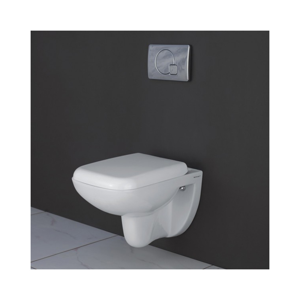 Sonet Corolla 500x350mm Wall Hung Water Closet with Hyd Seat Cover ...