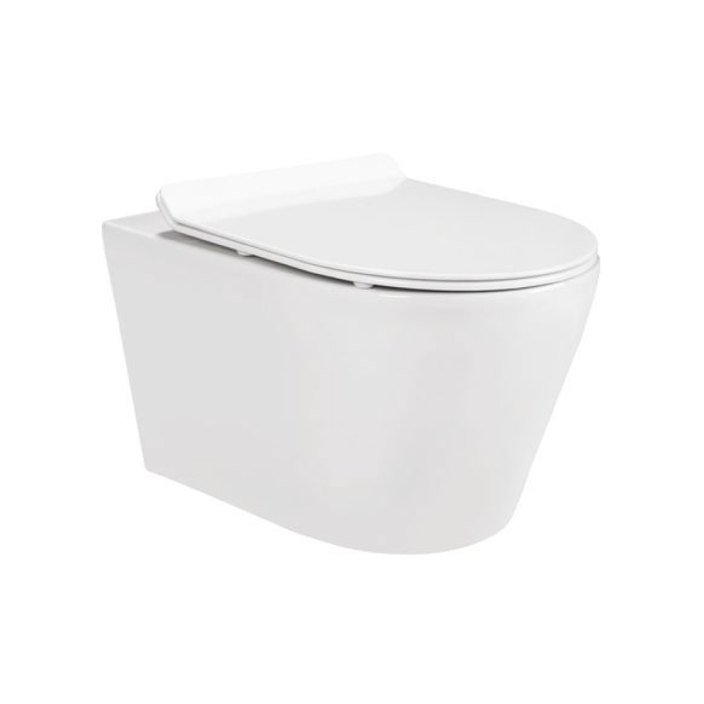 Somany Eiffel Plus 355x515x365mm Rimless Wall Hung Water Closet With UF ...