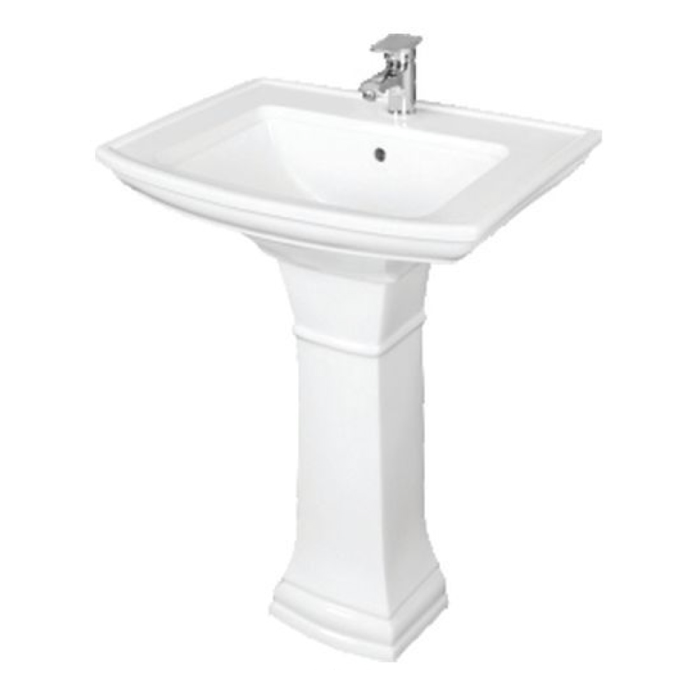 Somany Elite 625x380x850mm Wash Basin with Full Pedestal | mykit | Buy ...