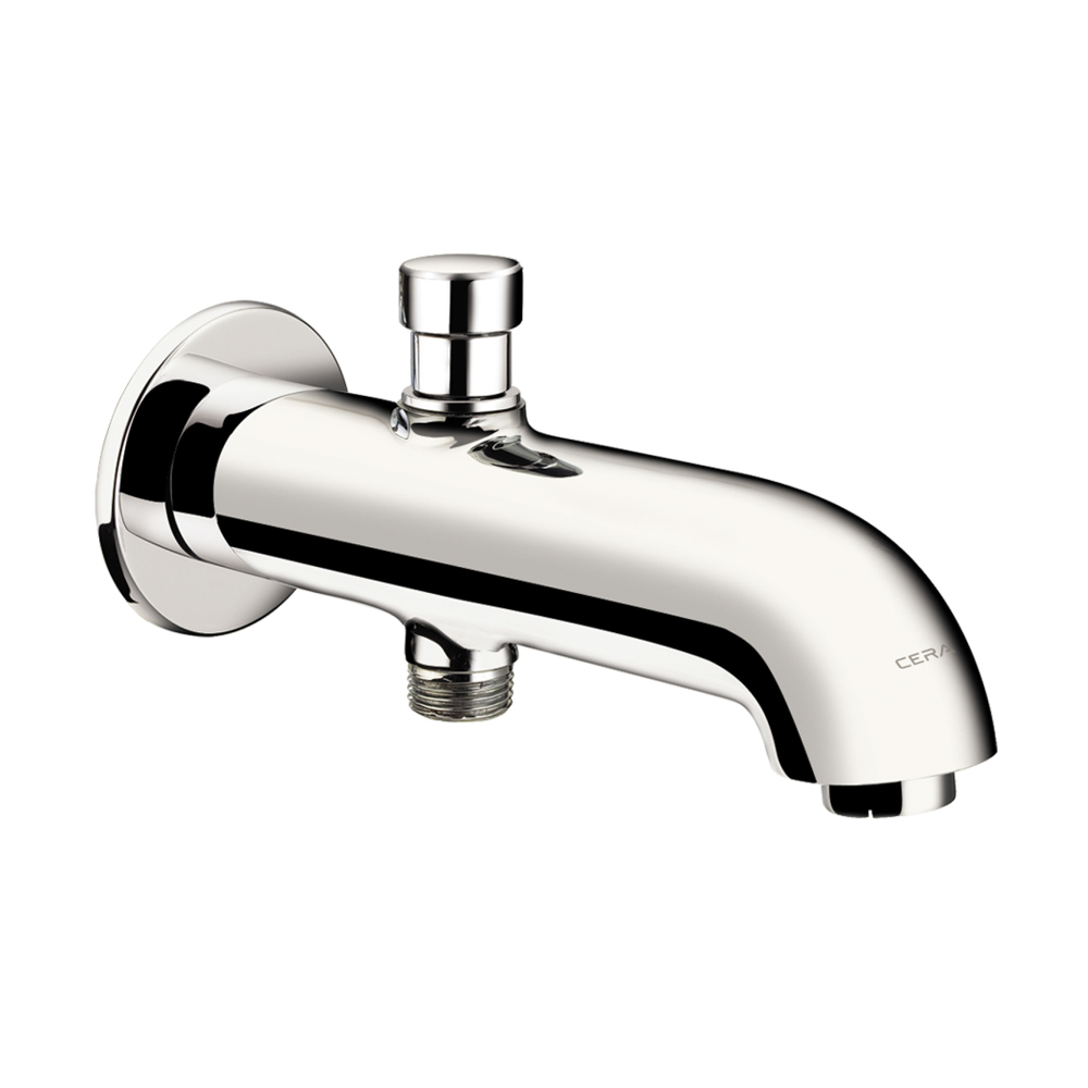 Cera Bath tub spout with wall flange and button arrangement for ...