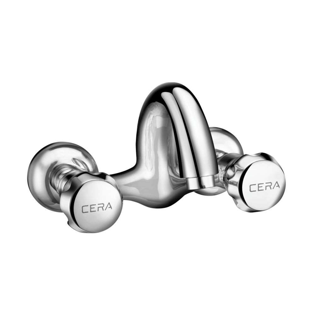 Cera Ocean Wall mixer with spout non shower arrangement Half Turn ...