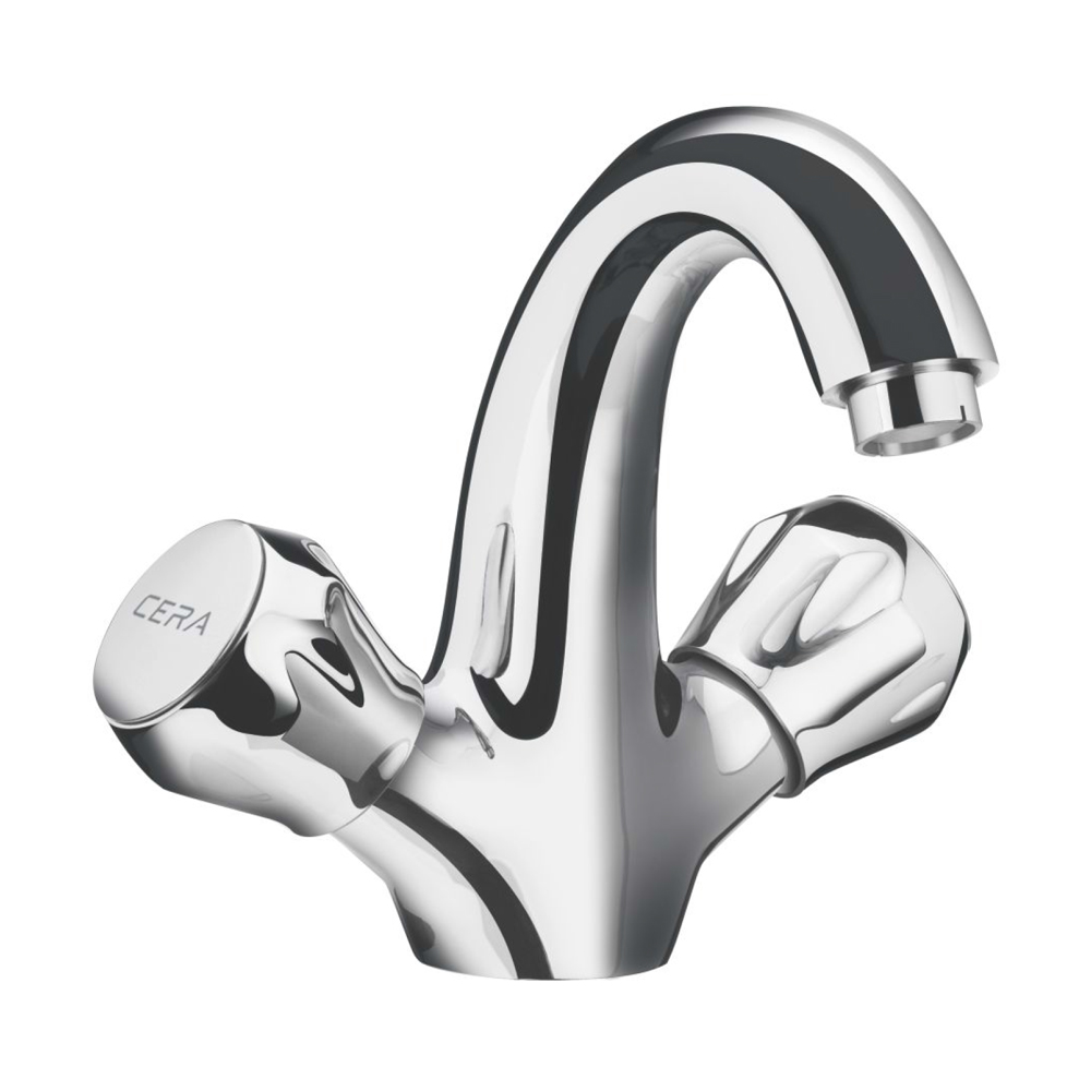 Cera Ocean Central hole basin mixer with 450mm Half Turn | mykit | Buy ...