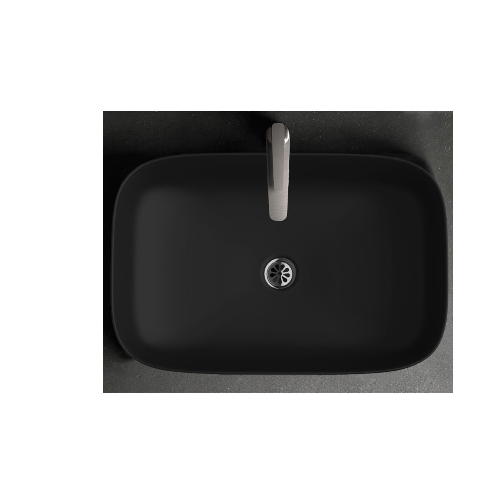 Kohler ModernLife Edge 600mm edge vessel Wash Basin without faucet hole ...