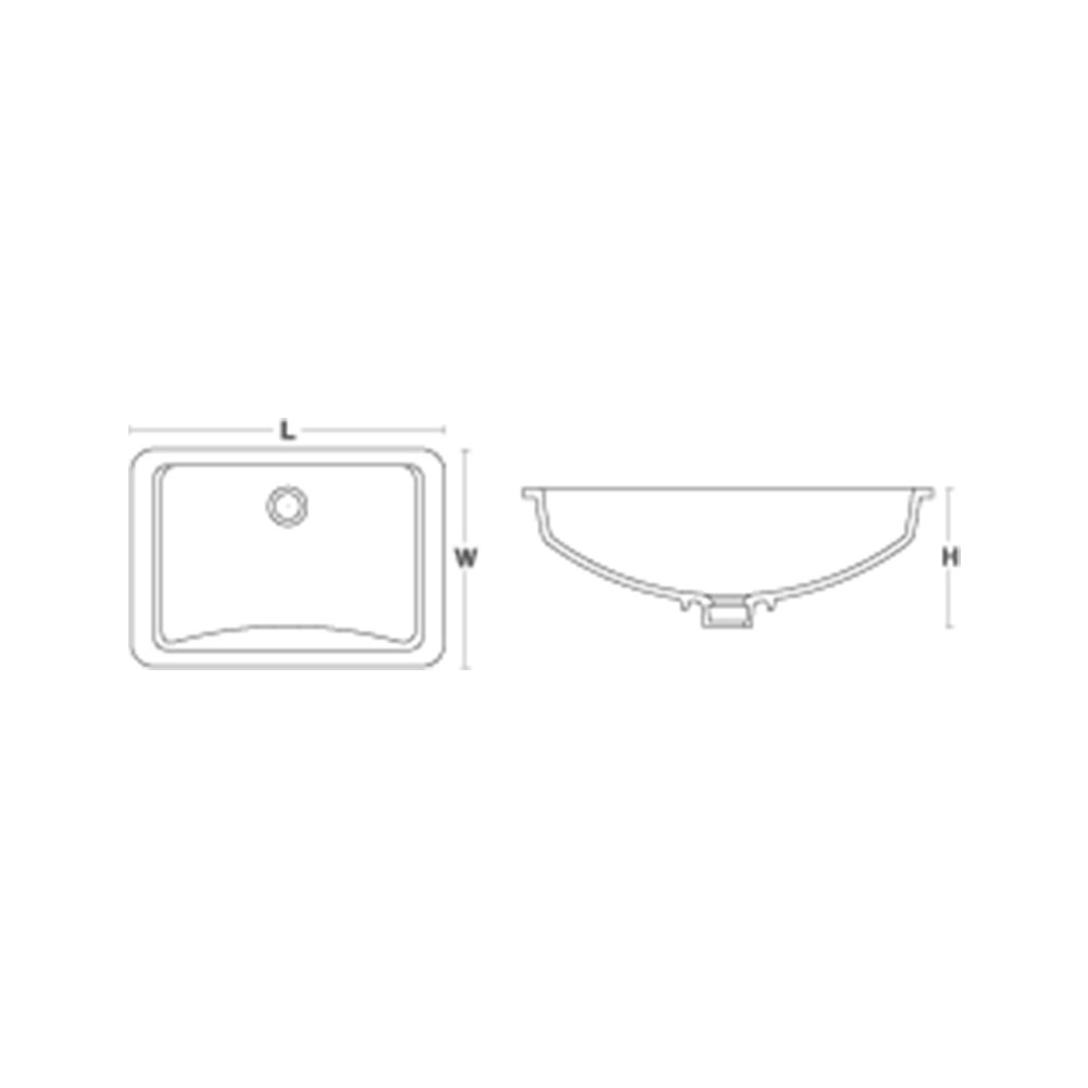 Kohler Ladena 581x402mm undercounter Wash Basin White | mykit | Buy ...