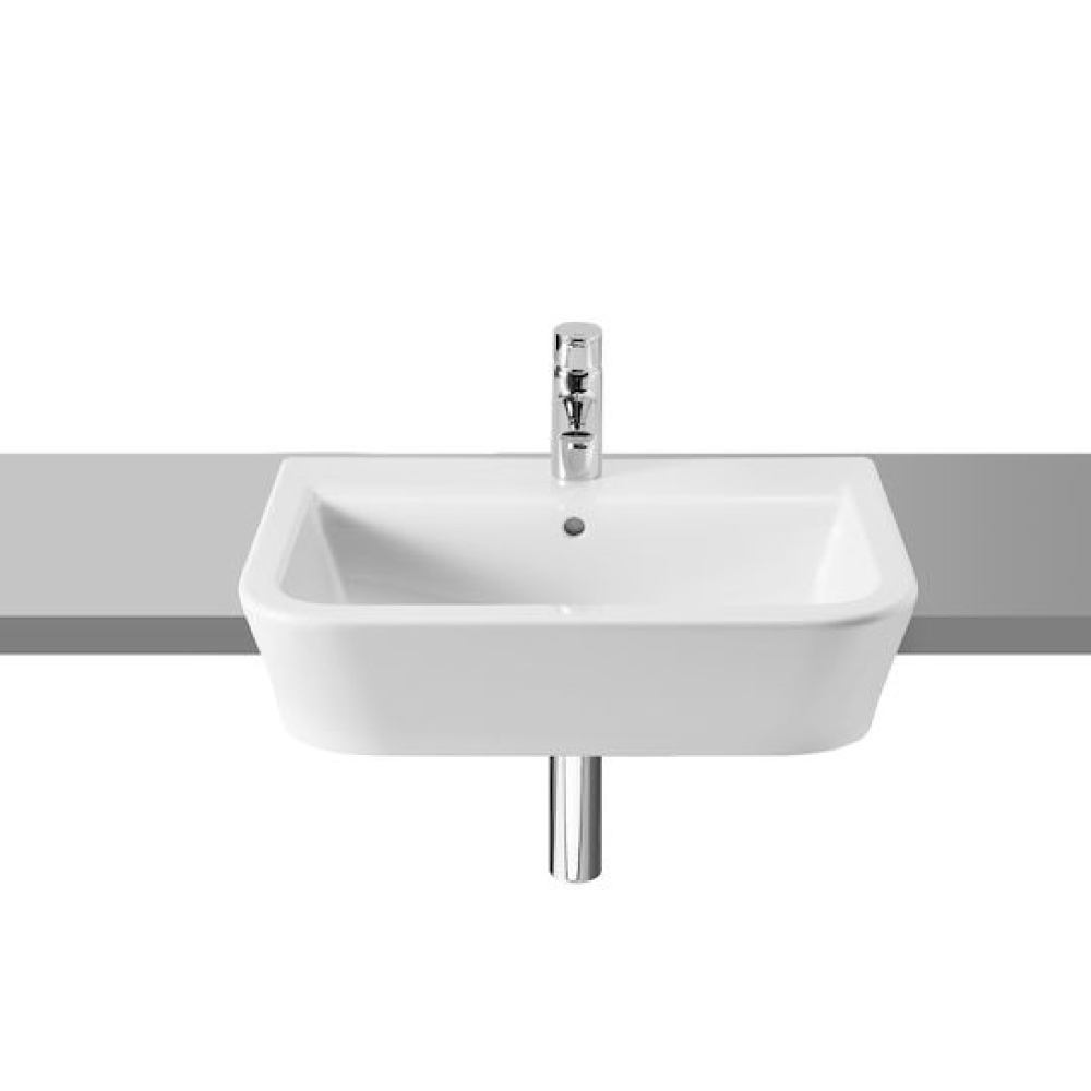 Roca The Gap 560x400 Semi Recessed Wash Basin With Fixing Brackets & 1 ...