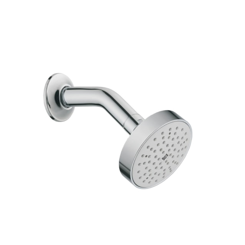 Roca Torrente 100 mm Single-Flow Shower With Arm And Wall Flange Chrome ...
