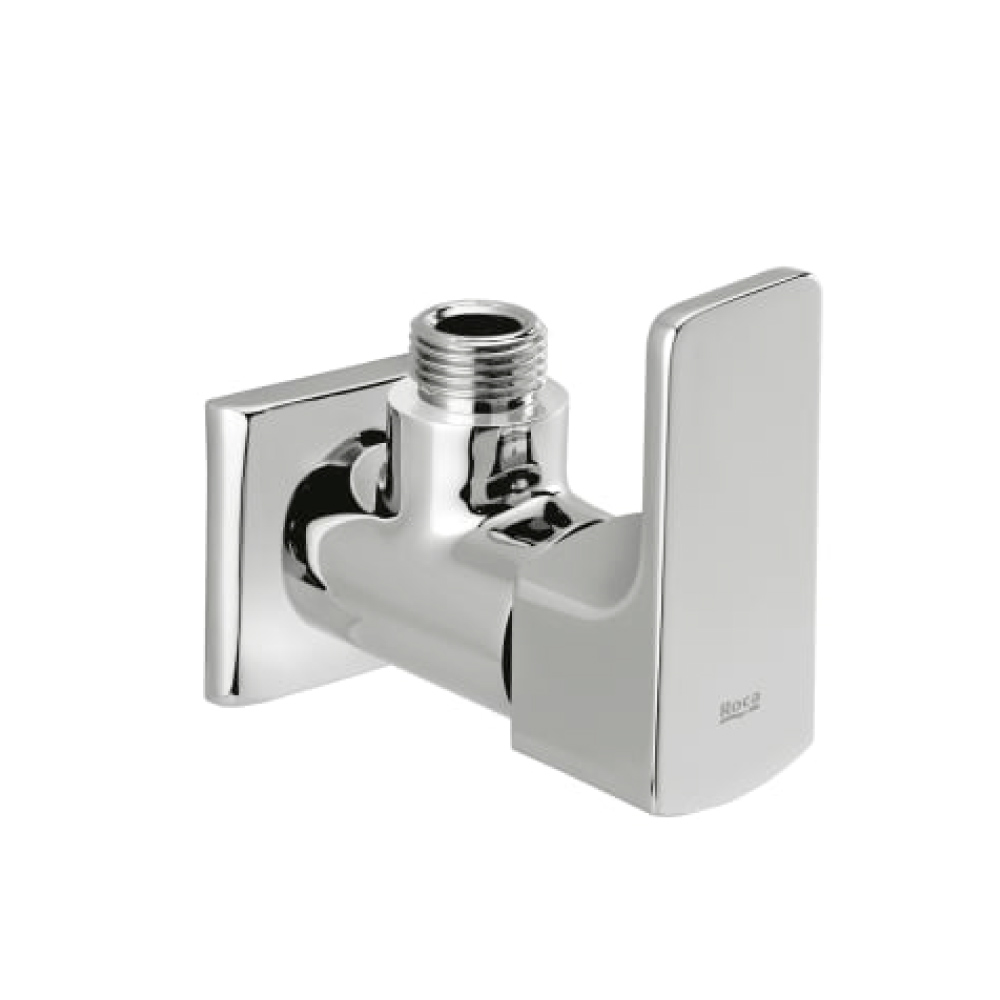 Roca Escuadra Cold Tap Angle Valve With Decor Base Plate, Quarter Turn ...