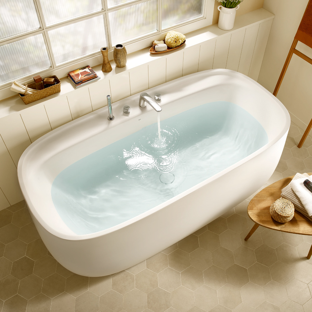 Roca Beyond Bathtub White Without Tapholes And Includes Click Clack ...