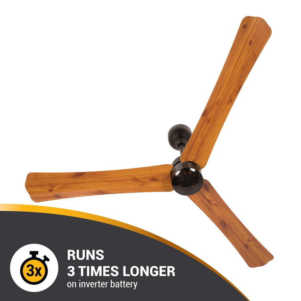 Atomberg Renesa+ 1200mm Golden Oakwood Wooden Ceiling Fan | mykit | Buy ...