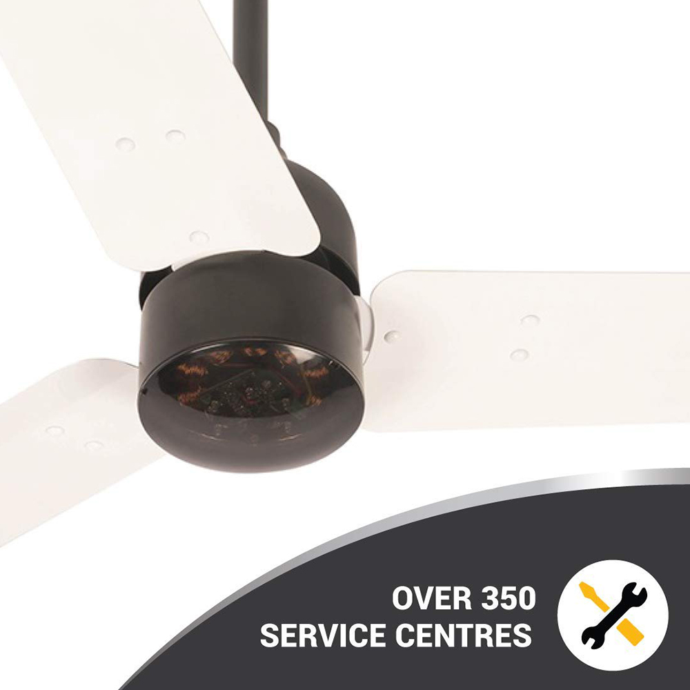 Atomberg Renesa 1200mm White & Black Ceiling Fan | mykit | Buy online ...