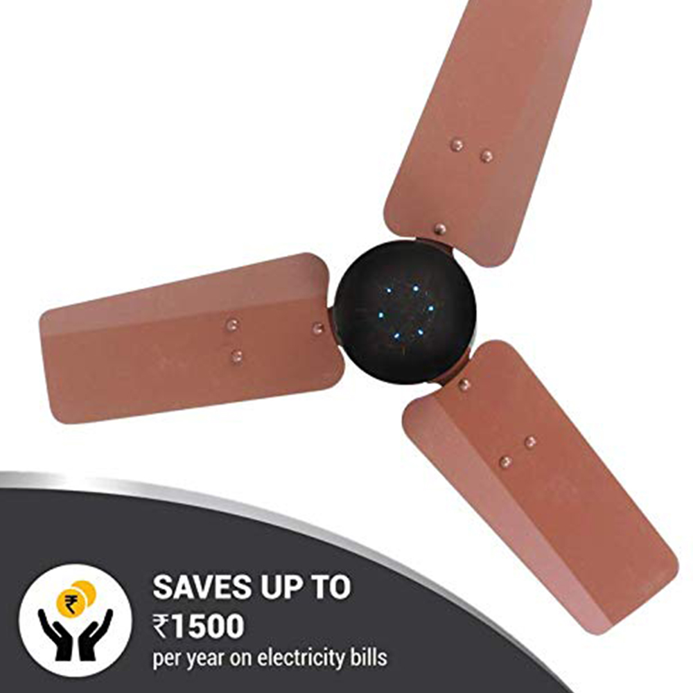 Atomberg Renesa 600mm Brown & Black Ceiling Fan | mykit | Buy online ...