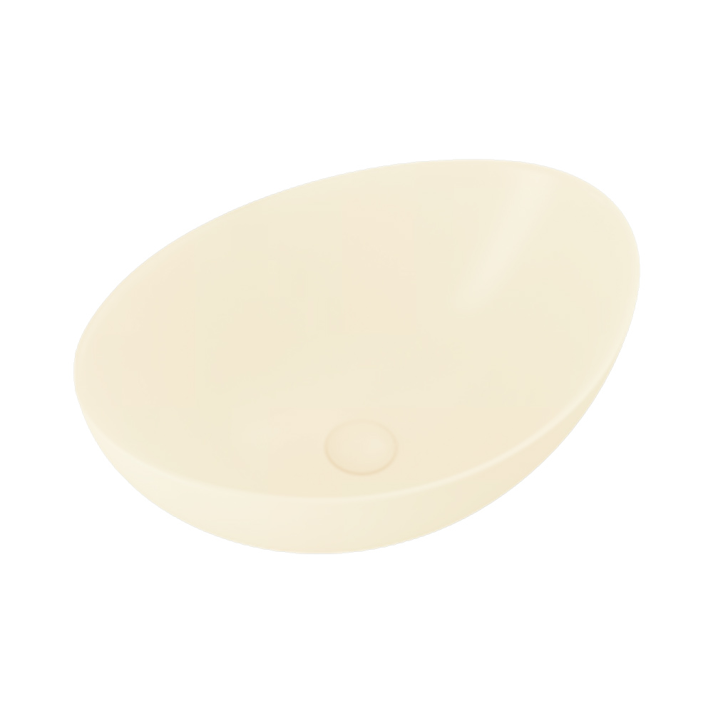 Simpolo Shallow Big Cream Beige 463x360x170mm Matt Finish Wash Basin ...