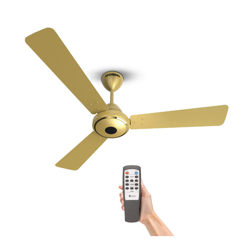 Atomberg Studio 1200mm Golden Ceiling Fan | mykit | Buy online | Buy ...
