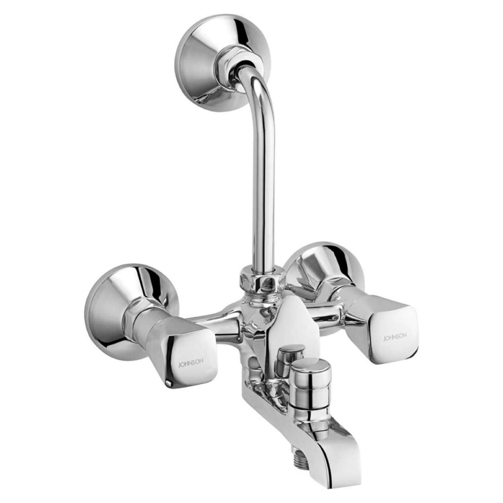 Johnson Quebec Wall Mixer 3 in 1 with Bend Pipe Quarter Turn | mykit ...