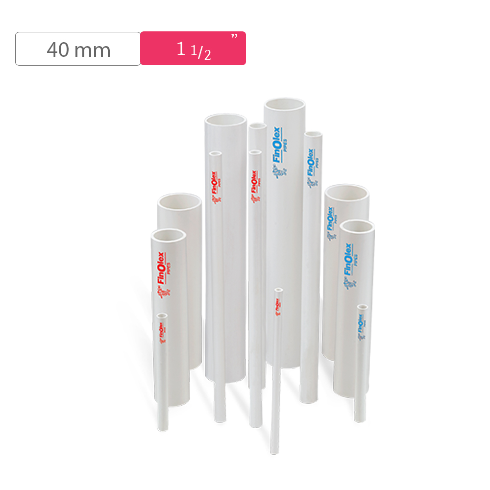 Finolex ASTM PVC-U 40mm 0.5inch 3meter Threaded SCH40 Plumbing Pipe ...