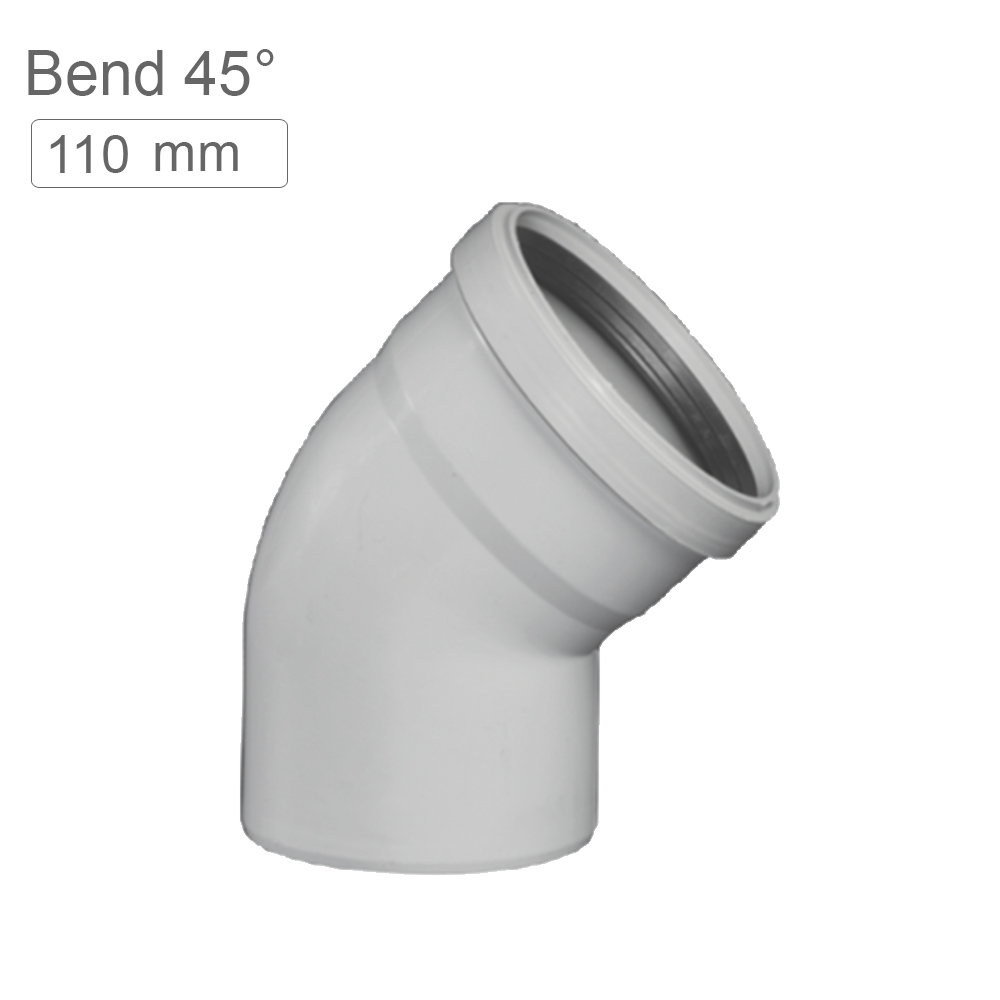 Supreme SWR Fitting Bend 45° 110 mm CR x Spg | mykit | Buy online | Buy ...