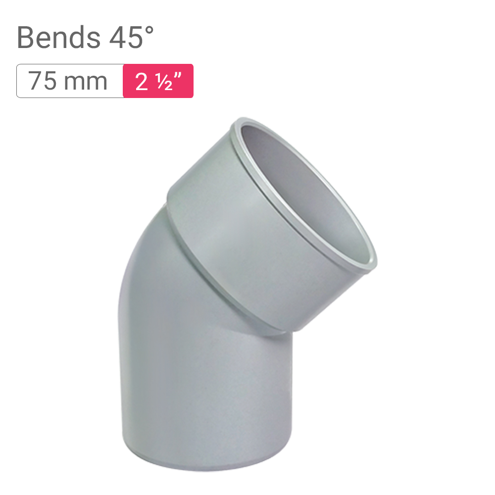 Star SWR Drainage Bends 45° 75mm 2.50inch | mykit | Buy online | Buy ...