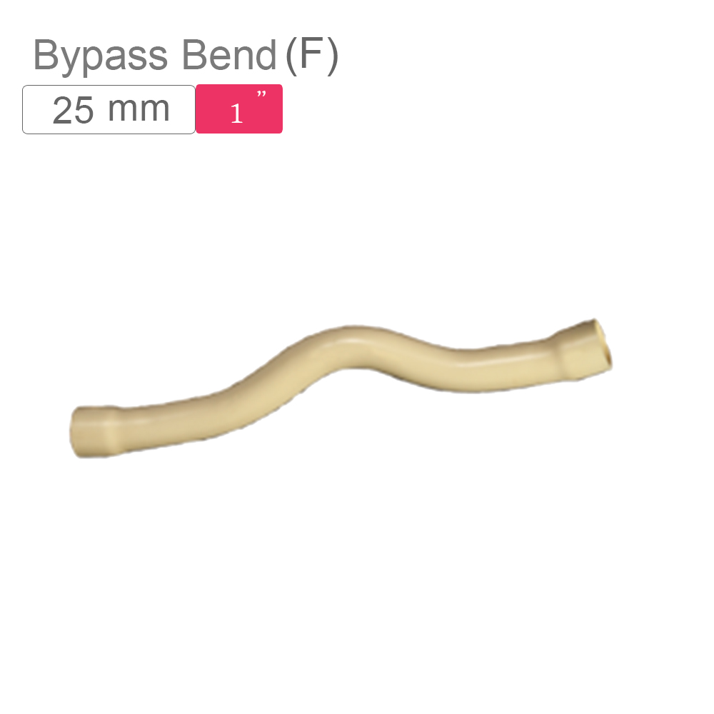 Supreme AquaGold uPVC Bypass Bend (F) 25mm SCH 80 Off White | mykit ...