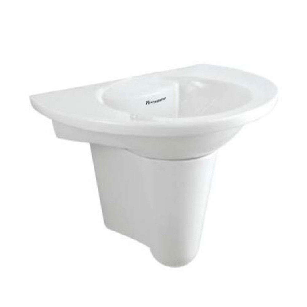 Parryware Niagara 570x400x190mm Neutral Wash Basin with C0378 Short ...