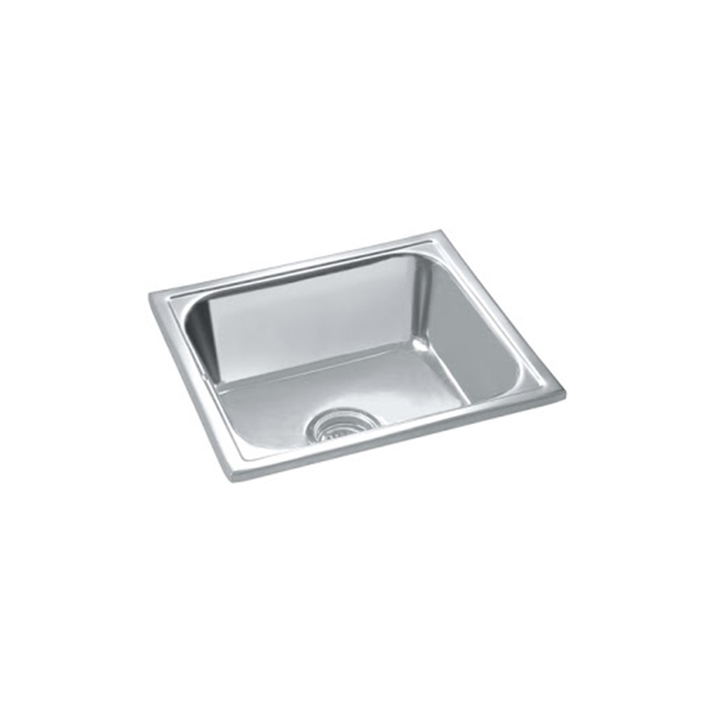Parryware Coral 24x18x8inch Flat Edge Gloss Finish Single Bowl Kitchen ...