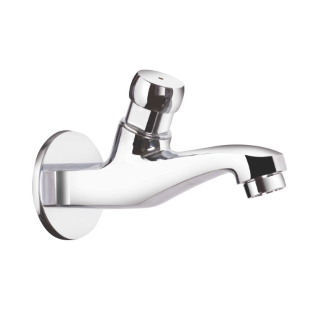 Cera Aquamatic Bib cock pressmatic with aerator and wall flange | mykit ...