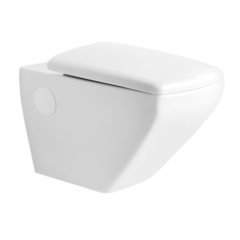 Cera Cameo P Trap 550x365x355 Snow white wall hung EWC with Soft close ...