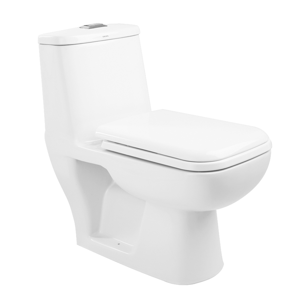 Cera Campbell P Trap 660x350x710 Snow White One Piece Water Closet with ...