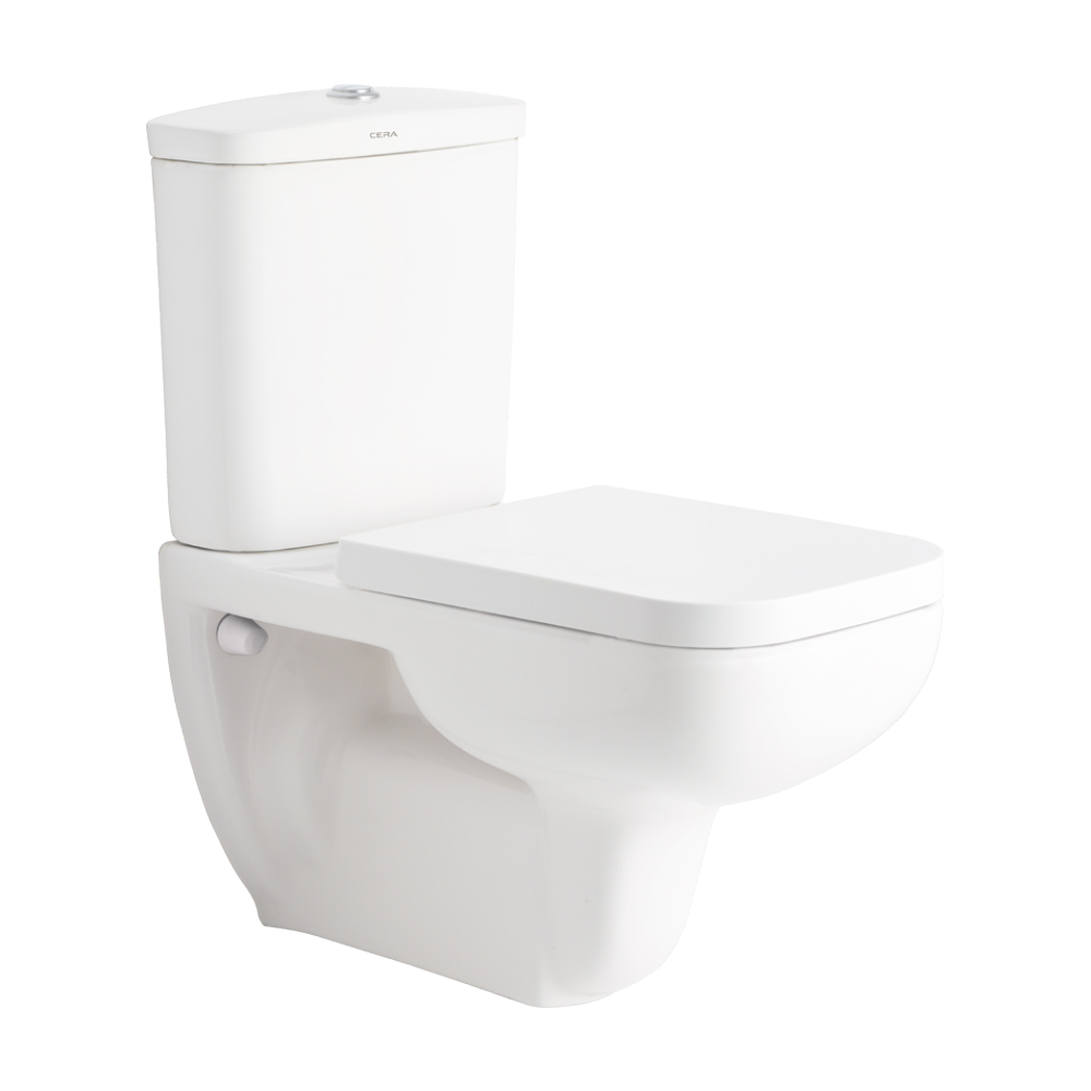 Cera Campbell Set P Trap 655x365x755 Snow White Two Piece Wall Hung EWC ...