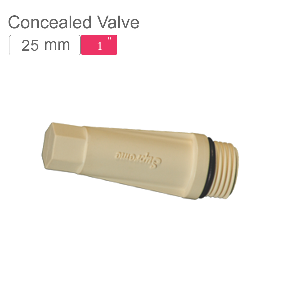 Supreme AquaGold uPVC Concealed Valve 25 mm SCH 80 Off White | mykit ...