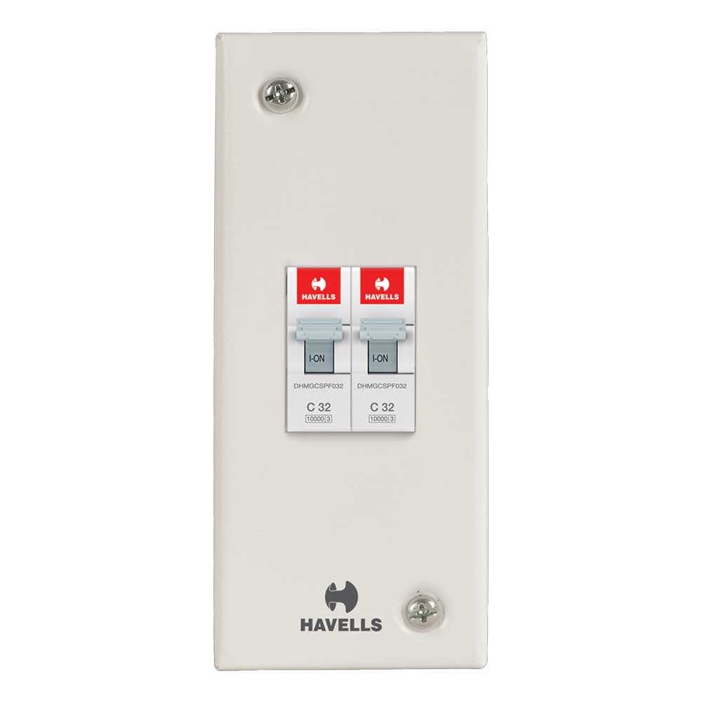 Havells MCB Enclosure (Cutout) Sheet STeel 2 way | mykit | Buy online ...
