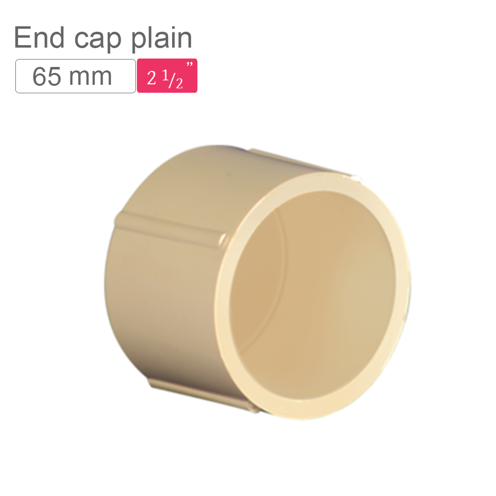 Supreme AquaGold uPVC End Cap Plain 65mm SCH 80 Off White | mykit | Buy ...