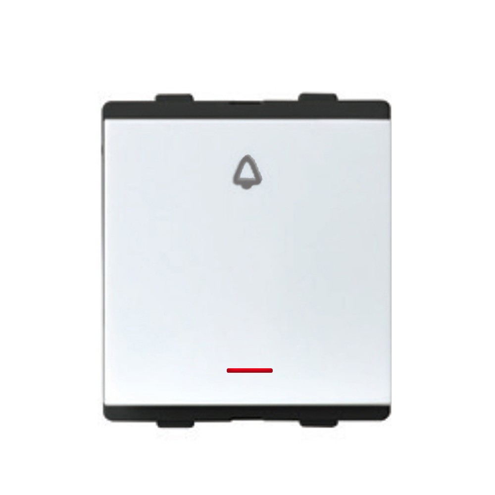 Larsen & Toubro Englaze 10A Bell Push with Indicator 2M Snow White ...