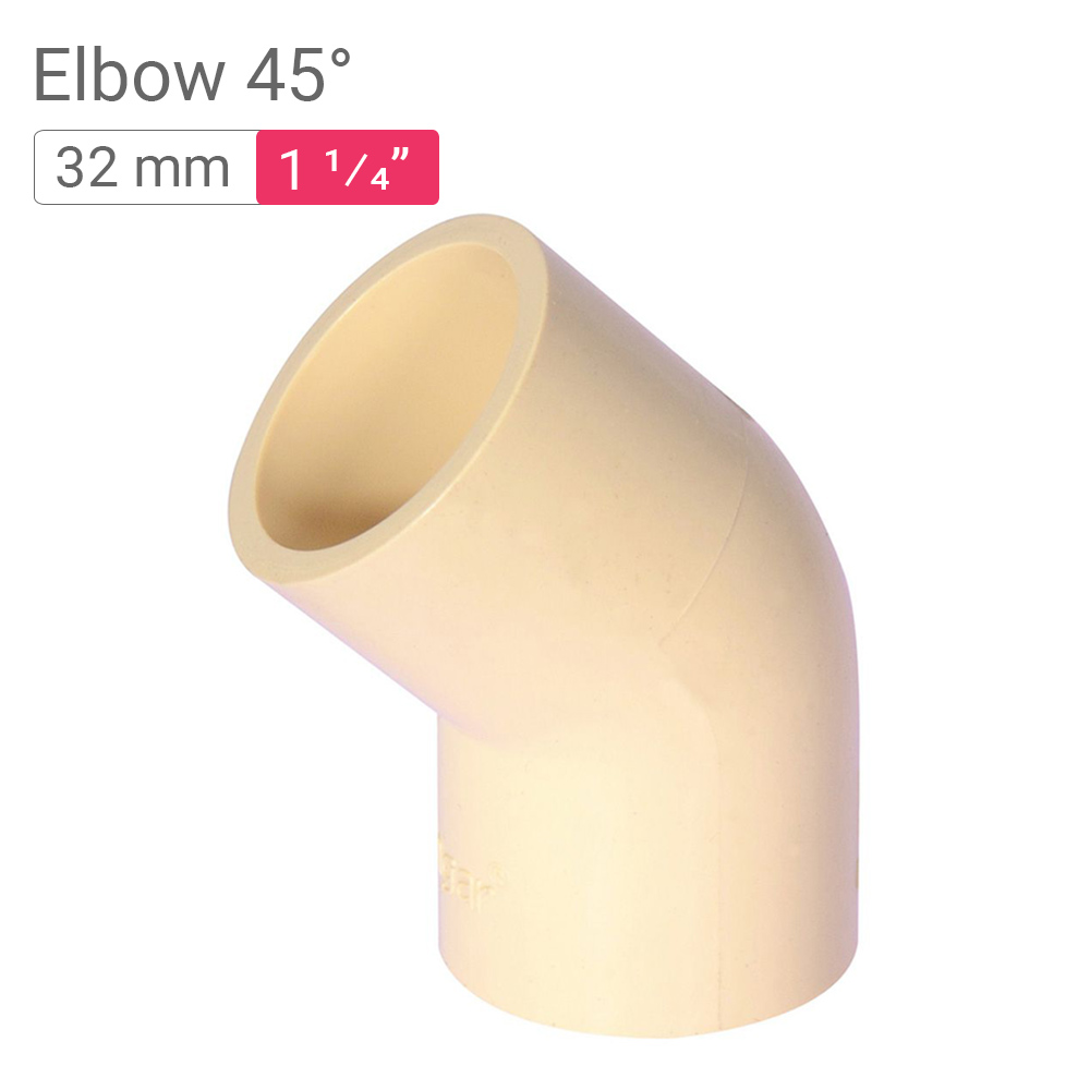 Star UPVC Elbow 45° 32 mm 1.25 Inch | mykit | Buy online | Buy Star ...