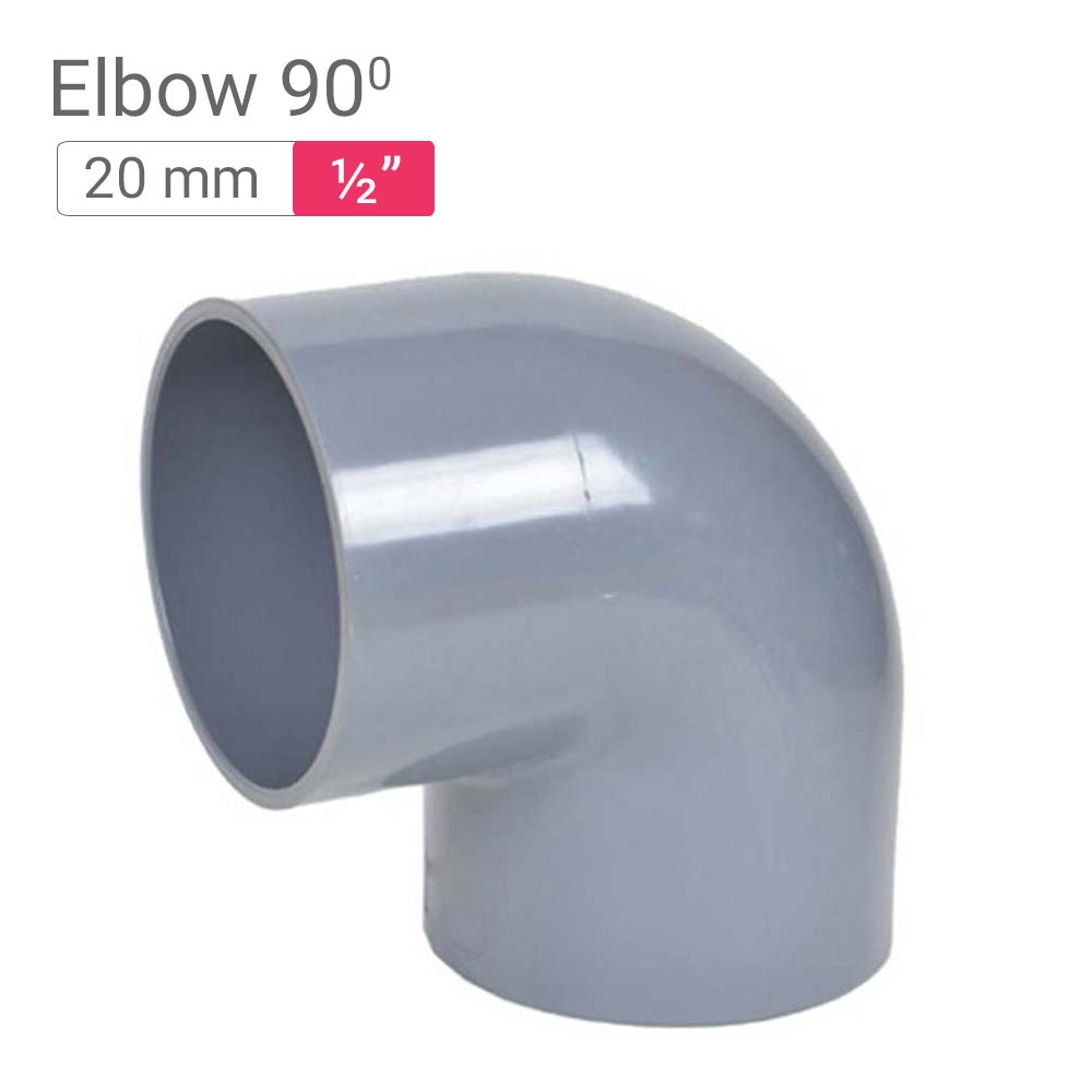 Star PVC Elbow 90° 20mm 0.5inch | mykit | Buy online | Buy Star, Elbow ...