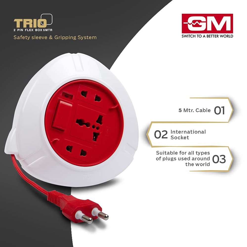 GM G-Magic Trio 2 Pin Flex Box 5 Mtr | mykit | Buy online | Buy GM ...