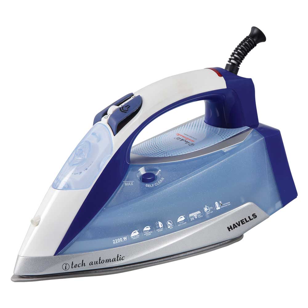 Havells I-Tech Automatic Blue Steam Iron | mykit | Buy online | Buy ...
