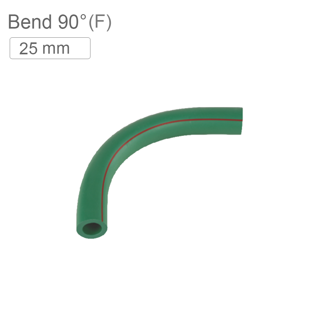 Supreme indo green PPR Bend 90° (F) 25mm | mykit | Buy online | Buy ...
