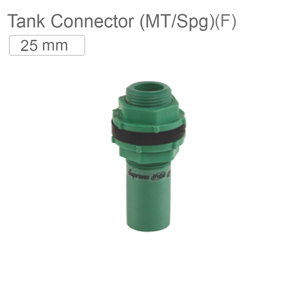 Supreme indo green PPR Tank Connector (MT/Spg)(F) 25 mm | mykit | Buy ...