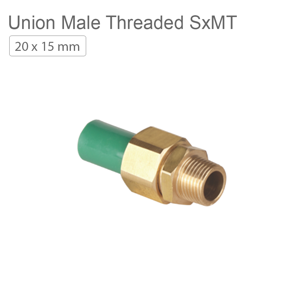 Supreme indo green PPR Union Male Threaded SxMT 20x15mm | mykit | Buy ...